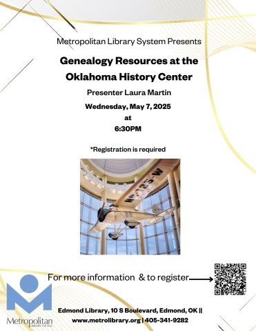 Oklahoma History Center Genealogy Resources & Research | Metropolitan Library System